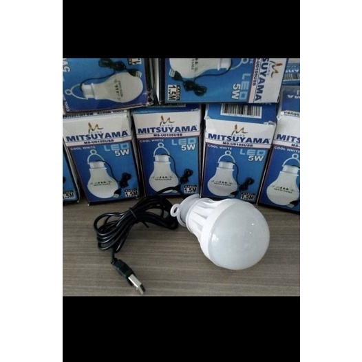 Jual Lampu Emergency LED Mitsuyama Bohlam Kabel USB | Shopee Indonesia