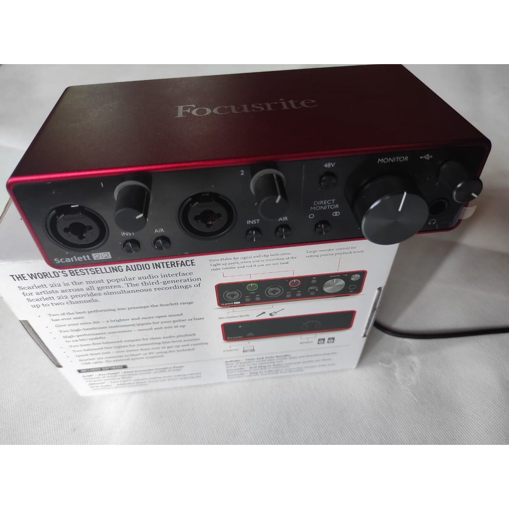 Jual Focusrite Scarlett 2i2 3rd Gen USB Audio Interface - Soundcard ...