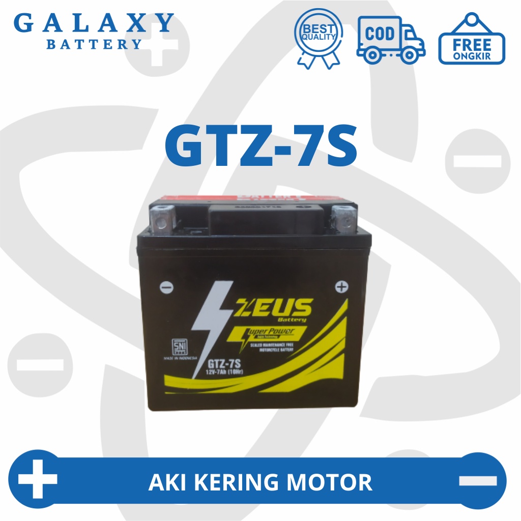 Jual Aki Motor Viar Cross X150 / Cross X150 SF GTZ-7S Zeus Accu ...