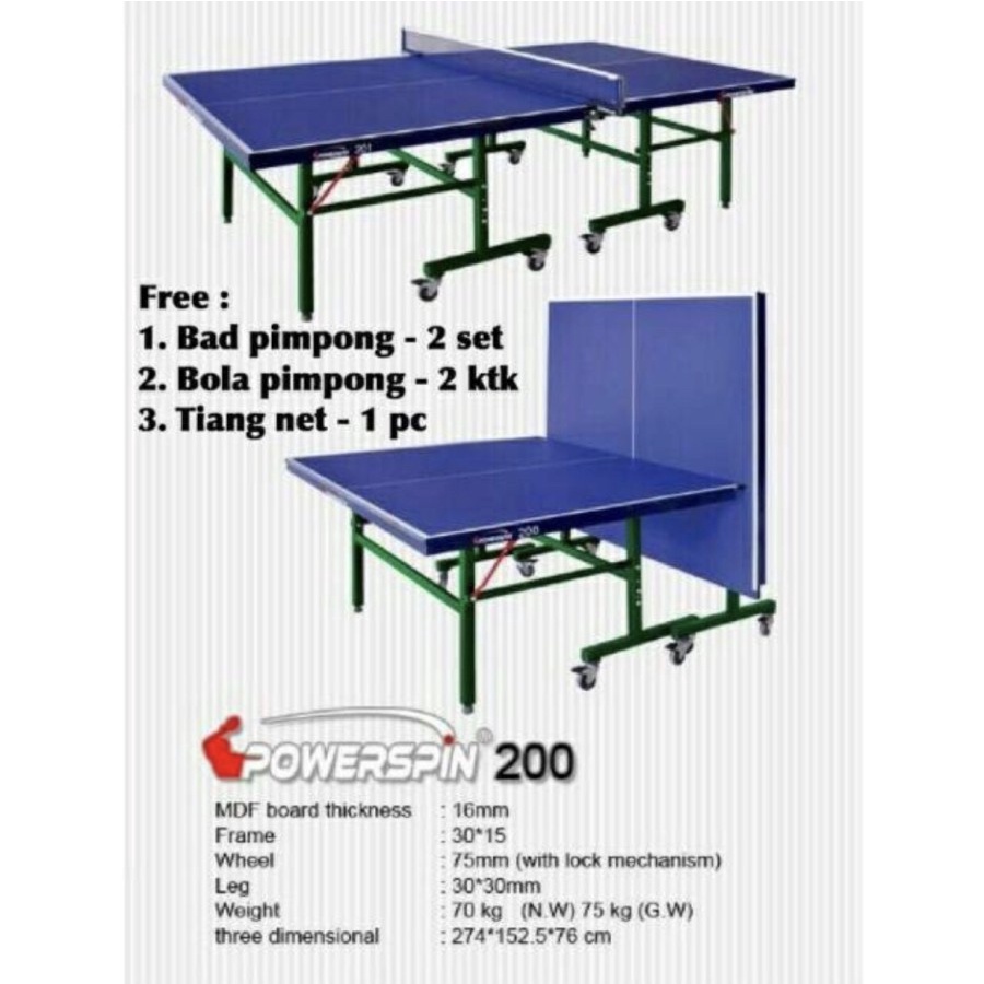 Jual IMPORT MEJA PINGPONG PING PONG TENIS MEJA speeds 200 | Shopee Indonesia