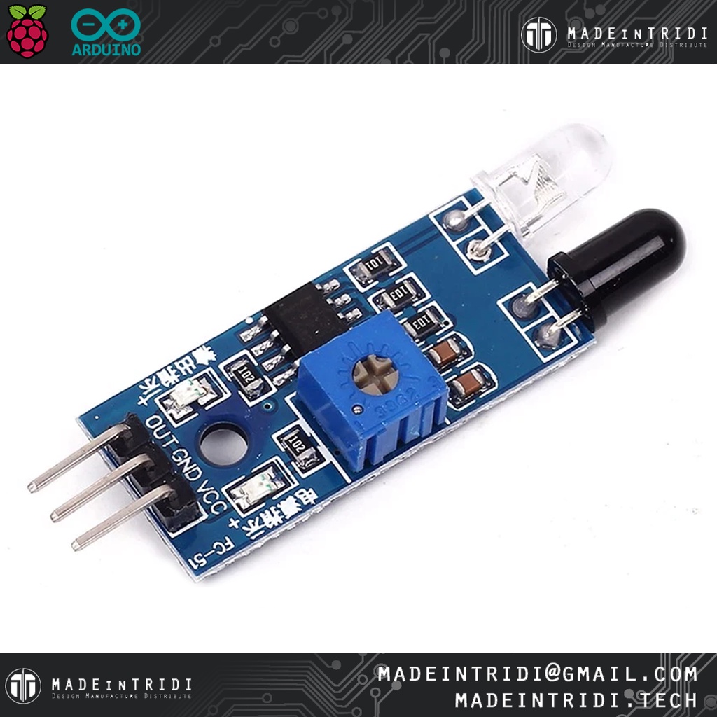 Jual INFRARED BARRIER OBSTACLE SENSOR HALANGAN RINTANGAN MODULE ...