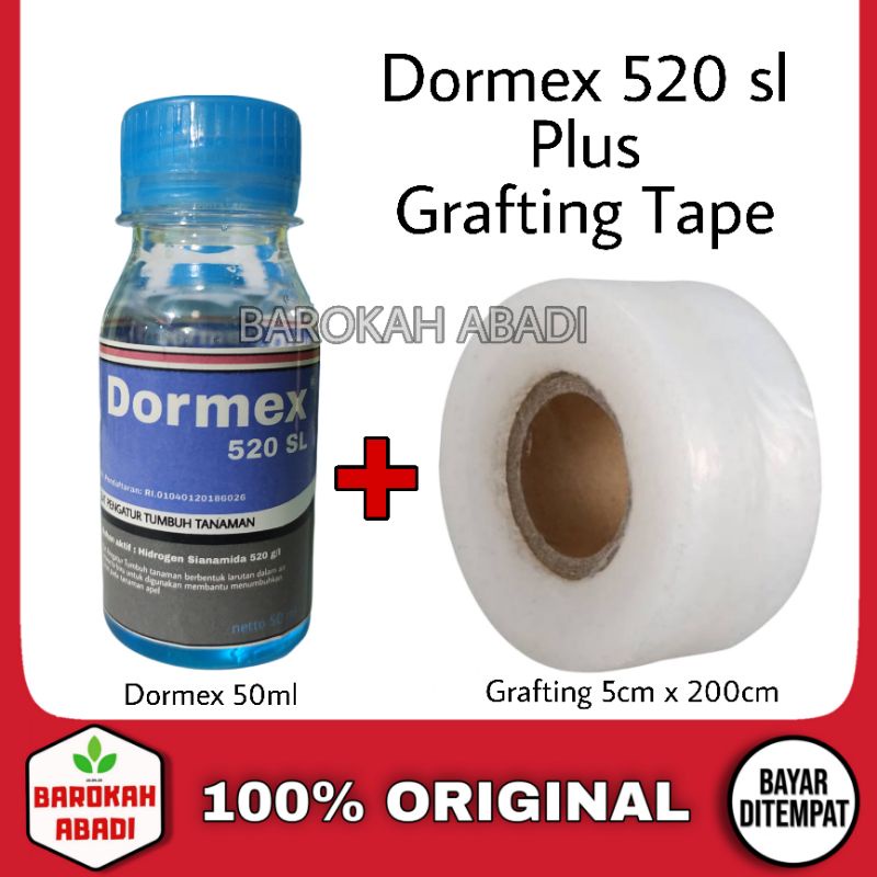Jual DORMEX 520SL Plus Grafting Tape Hidrogen Sianamida ZPT Apel Anggur 50ml Germany | Shopee ...