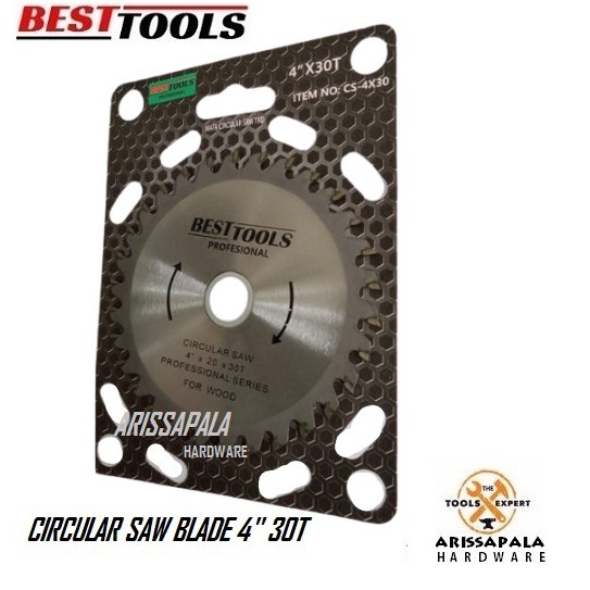 Jual BESTTOOLS Mata Gerinda Potong Kayu Circular Saw Blade For Wood Cutting 4 Inch 30T | Shopee ...