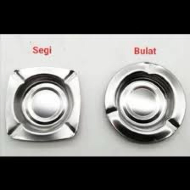 Jual asbak kaleng stainless/ tempat puntung rokok besi/ asbak tahan ...