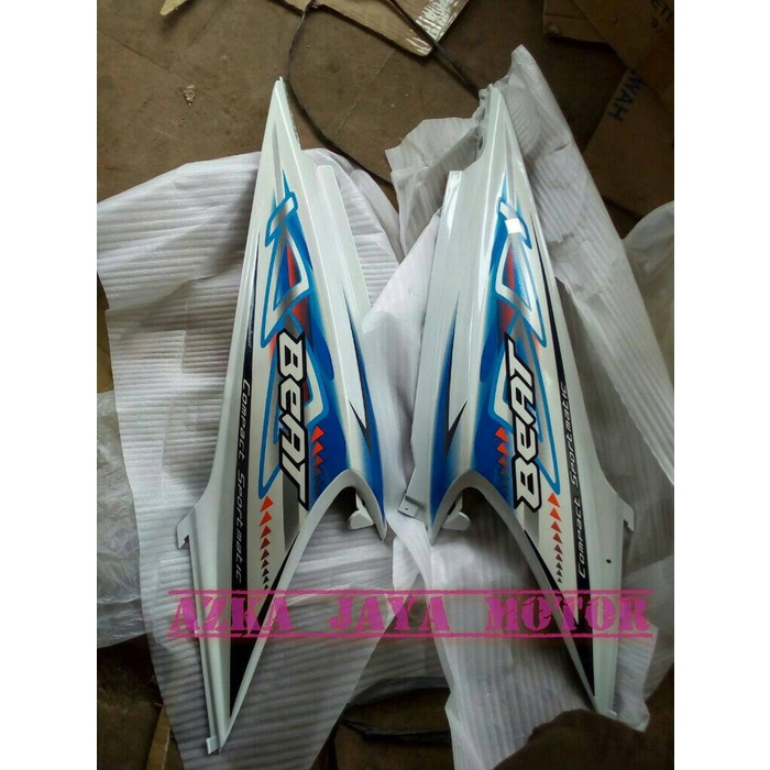 Jual Cover Body Samping Honda Beat Lama karbu Putih striping Biru 2012 ...