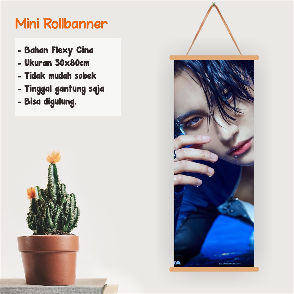 Jual MINI ROLL BANNER ATEEZ SEONGHWA | Shopee Indonesia