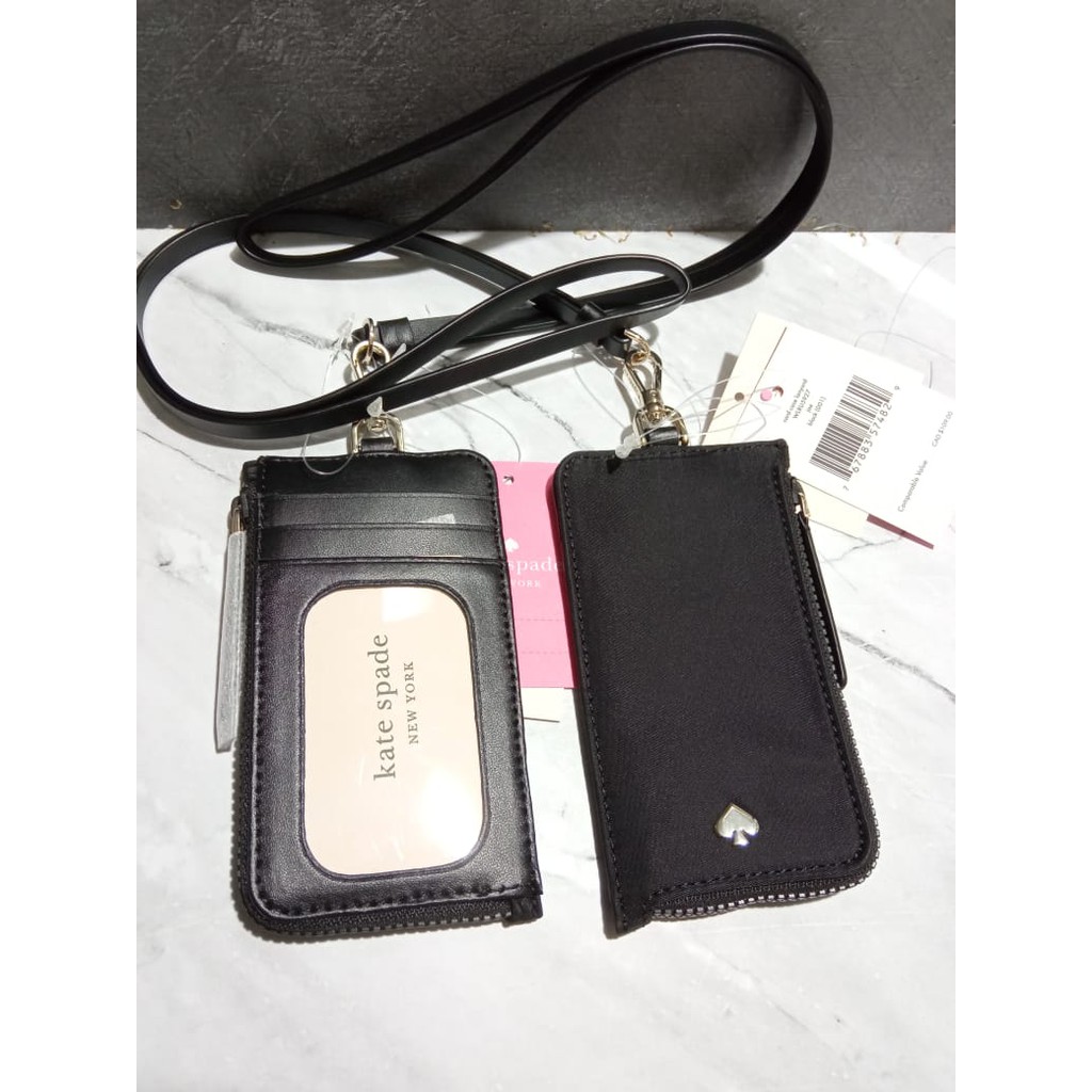 Jual Kate Spade ID Card Lanyard Black | Shopee Indonesia