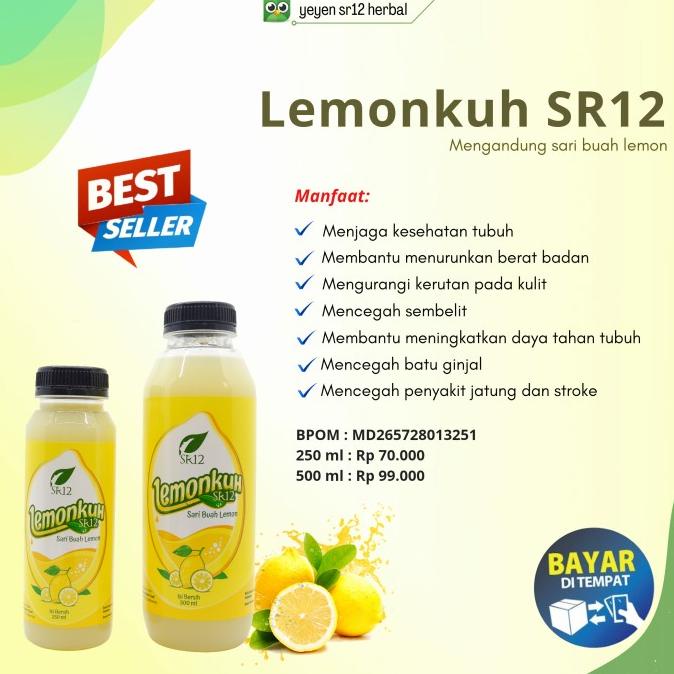 Jual Lemonkuh SR12 Sari Buah Lemon Asli Minuman Herbal Daya Tahan Tubuh ...