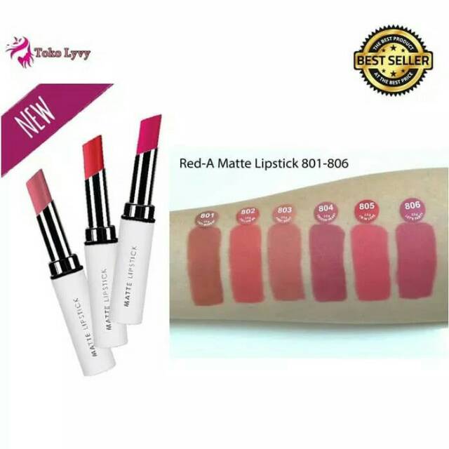 Jual Red-A Matte Lipstick (Hasil akhir matte sempurna) | Shopee Indonesia