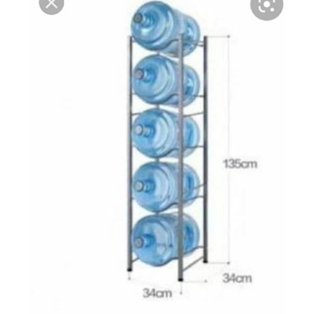 Jual Rak galon 5 susun #rak aquagalon#rak galon susun 5 | Shopee Indonesia