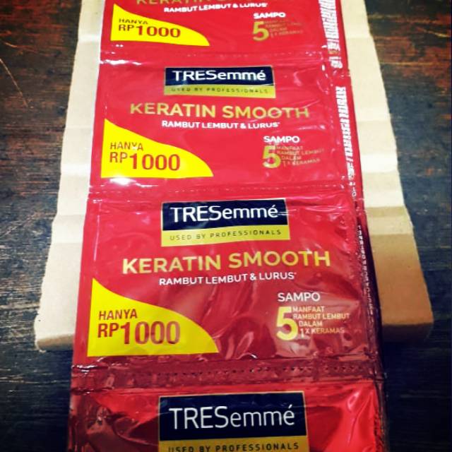 Jual Tresemme shampoo keratin smooth sachet | Shopee Indonesia