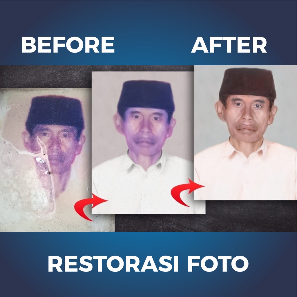 Jual JASA EDIT FOTO RUSAK / RESTORASI FOTO LAWAS /RUSAK/BLUR (SOFT FILE ...