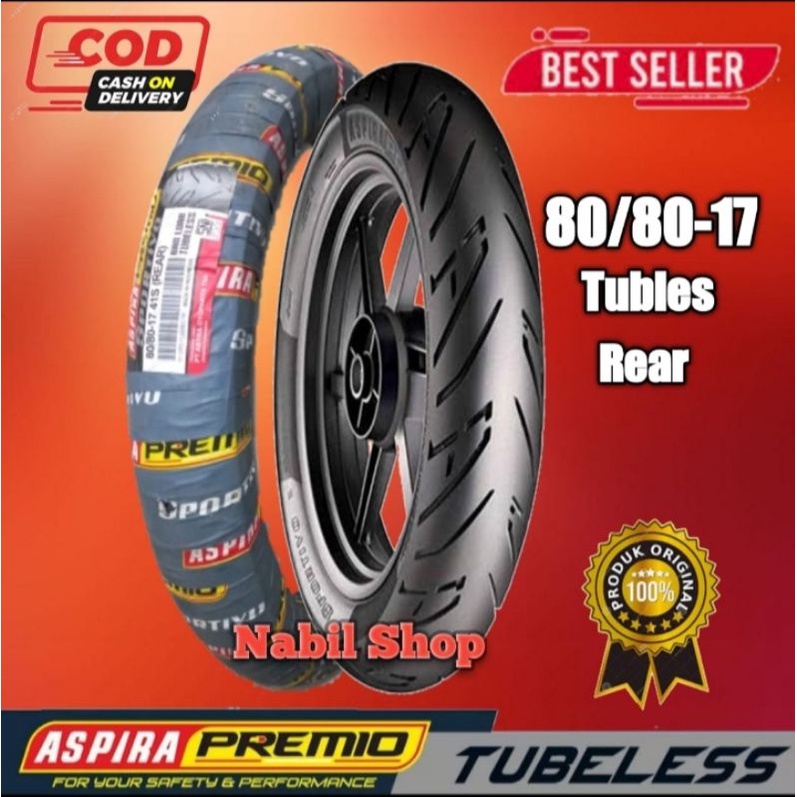 Jual Ban Aspira Premio Sportivo 80/80-17 Tubeless Free Pentil | Shopee Indonesia