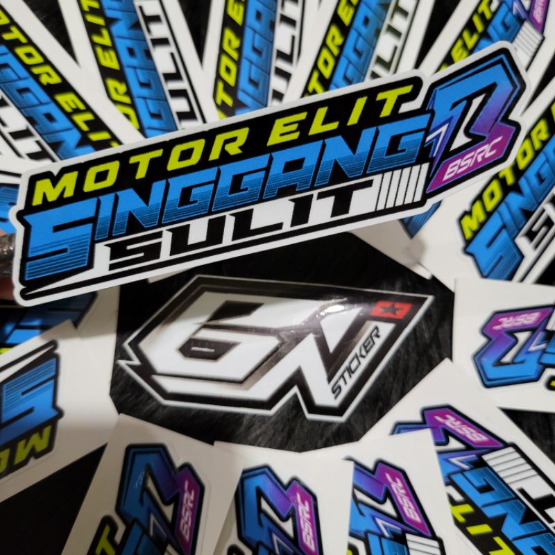 Jual stiker kata2 sticker Motor elit singgang sulit | Shopee Indonesia