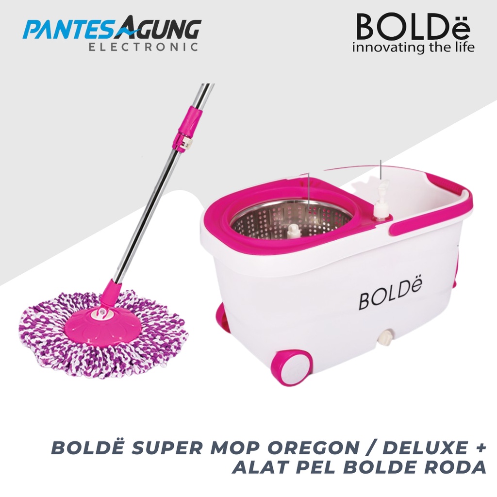 Jual BOLDë Super Mop Oregon / DELUXE + Alat Pel Bolde roda | Shopee ...