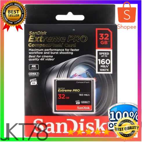 Jual SanDisk Extreme PRO Compact Flash Card (160MB/s) - SDCFXPS | Shopee Indonesia