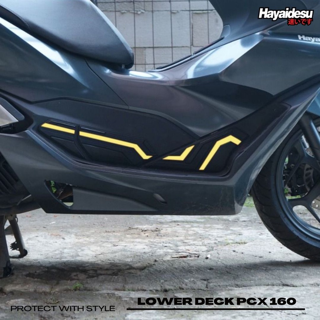 Jual HONDA PCX 160 Body Protector LOWER DECK Cover-HAYAIDESU | Shopee ...