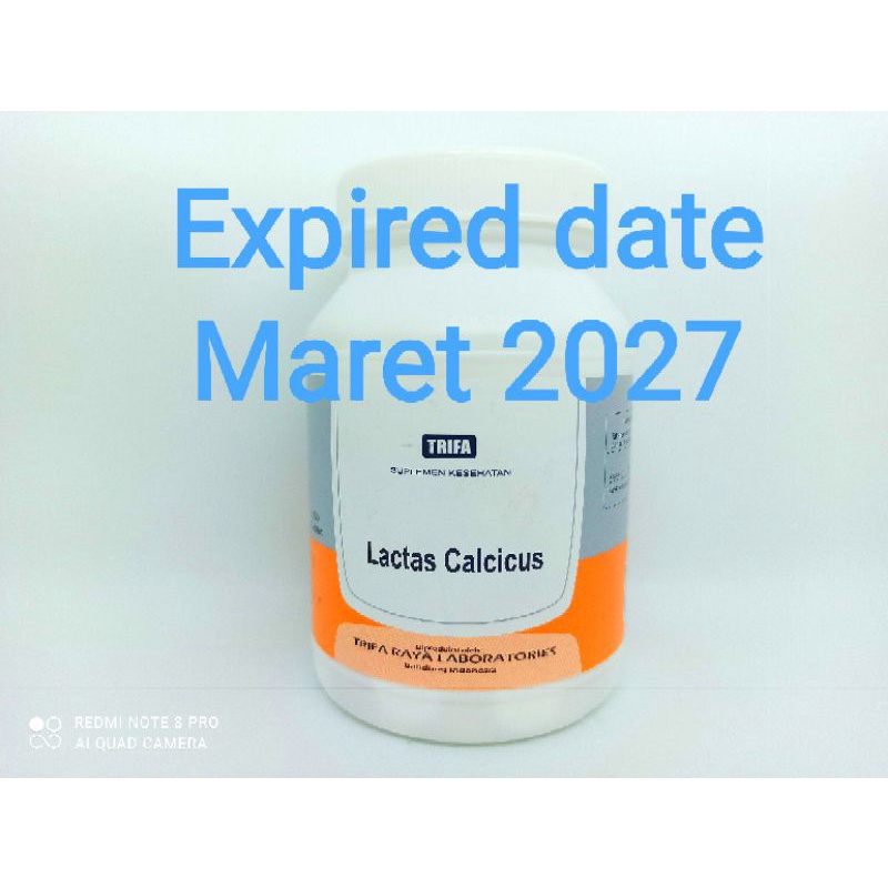 Jual Calcium Lactate Lactas Calcicus kalsium kalk 500 MG BOTOL POT ...