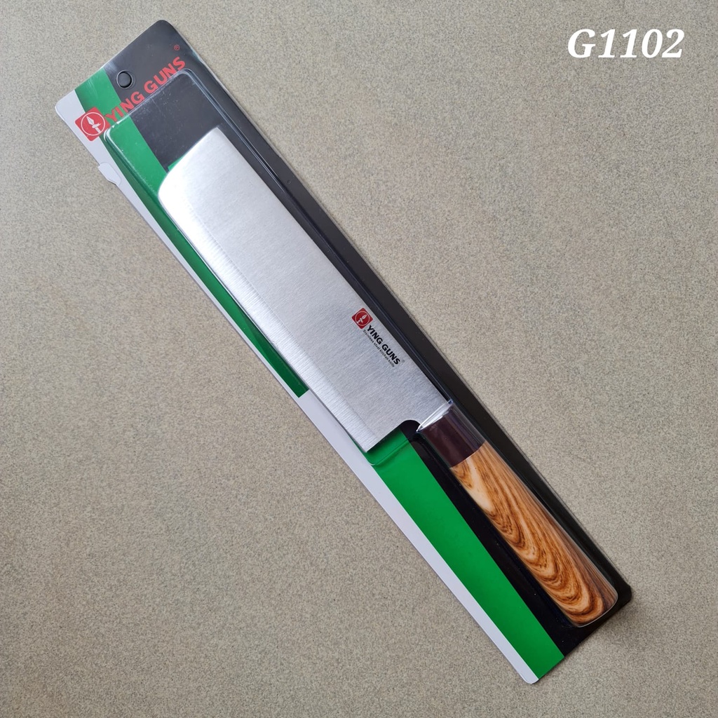 Jual Pisau YING GUNS 7 INC Setengah Golok Motif Kayu ABS G1102 | Shopee ...