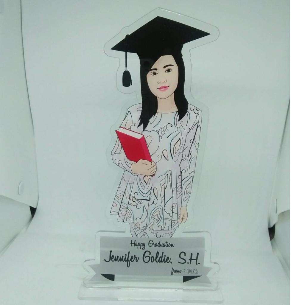 Jual Plakat Akrilik Kartun Custom (TERMASUK DESAIN + BOX PLAKAT ...
