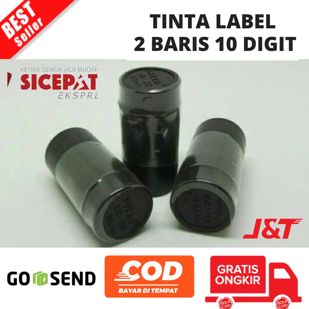 Jual [BAYAR DI TEMPAT] Tinta label 2 baris 10 digit Ukuran 18mm Refil ...