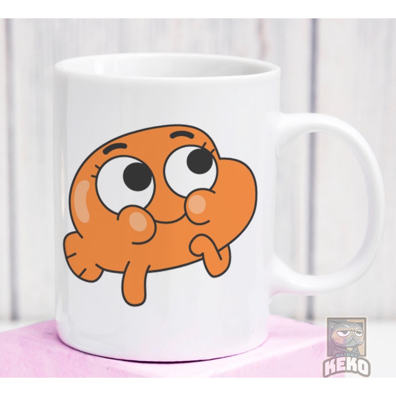 Jual world of gumball darwin watterson Mug Gelas Keramik Unik | Shopee ...