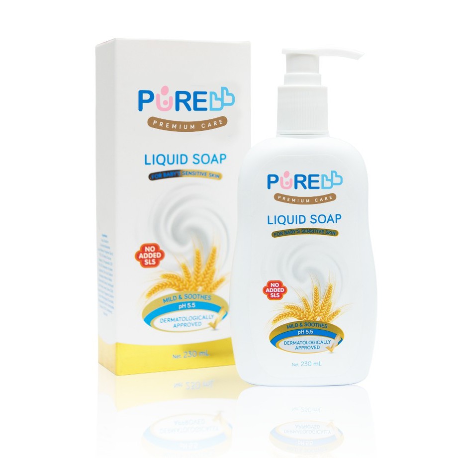 Jual Pure Baby Liquid Soap For Baby's Sensitive Skin - 230ml | Shopee ...