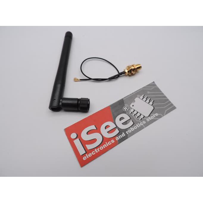 Jual Baru Wifi Antenna With Sma Cable 3Dbi Gain Antenna U.Fl For ...