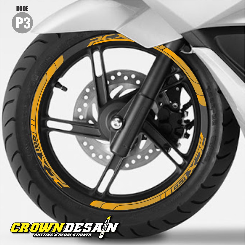 Jual sticker cutting list velg pcx stiker pelek honda pcx lis velk ...