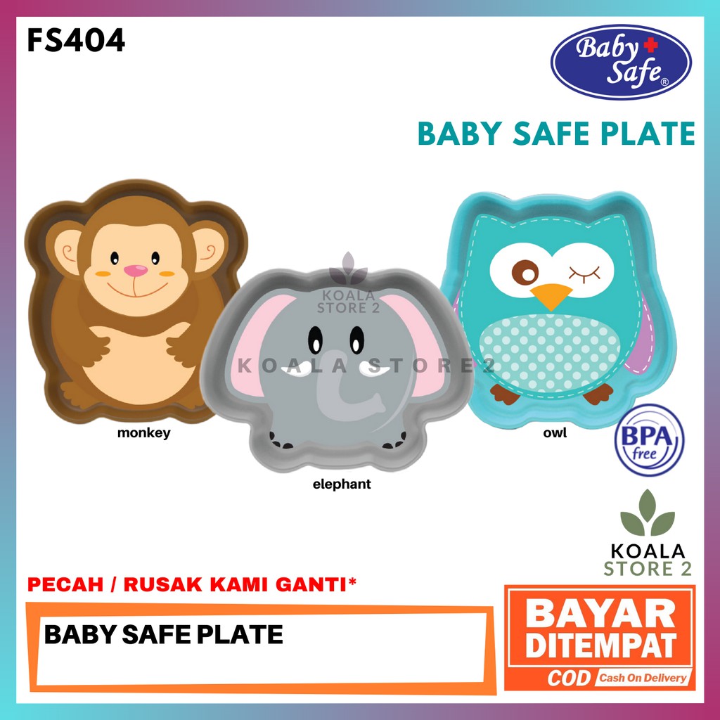 Jual Baby Safe Piring Makan Bayi dan Anak dengan Karakter Lucu / FS404 ...