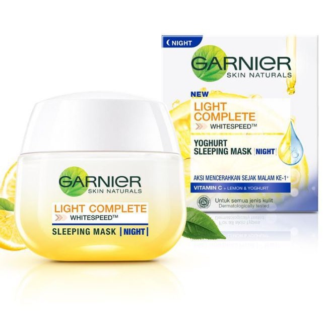 Jual Garnier Light Complete Sleeping Mask 50 ml | Shopee Indonesia