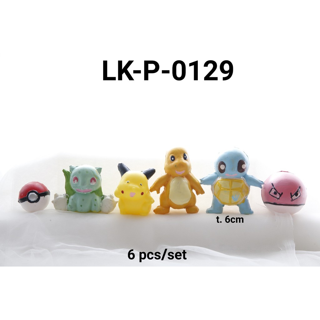 Jual LK-P-0129 Topper mainan KARAKTER lokal Pokemon Go yamama baking ...