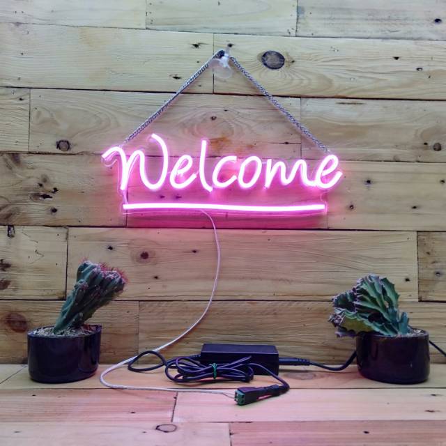 Jual Welcome Neon Flex / Neon Sign / Neon Light | Shopee Indonesia
