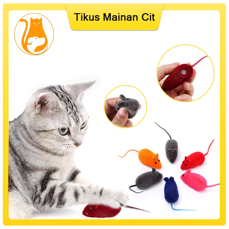 Jual Tikus Mainan Cit Mainan Kucing Cat Teaser Cat Toys Mouse Kucing ...