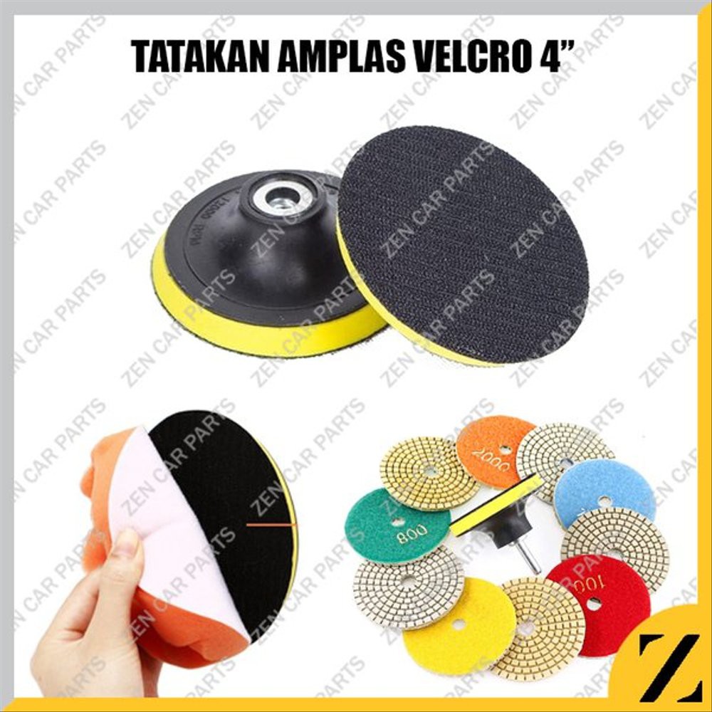 Jual Jual Dudukan Amplas Velcro Strap 4 inch Gurinda Gerinda Hand ...