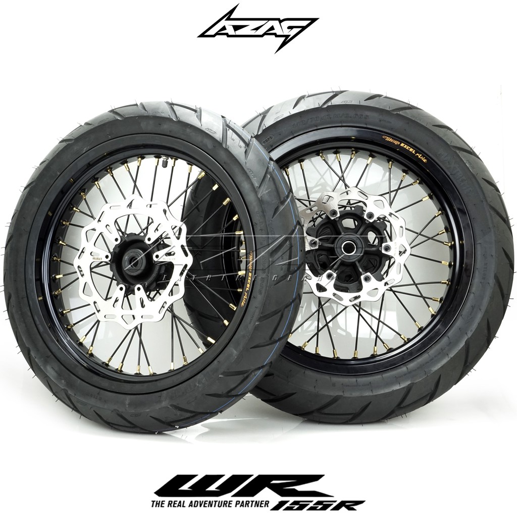 Jual BAN SET SUPERMOTO WR155 EXCEL TAKASAGO ASIA TROMOL EXPEDITION FDR ...