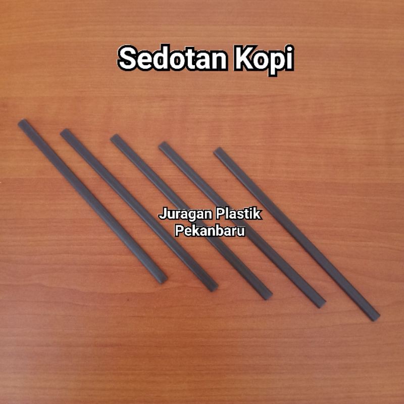 Jual ( ISI 1000 PCS ) Sedotan Kopi Pipih 12cm Tahan Panas | Stirrer ...