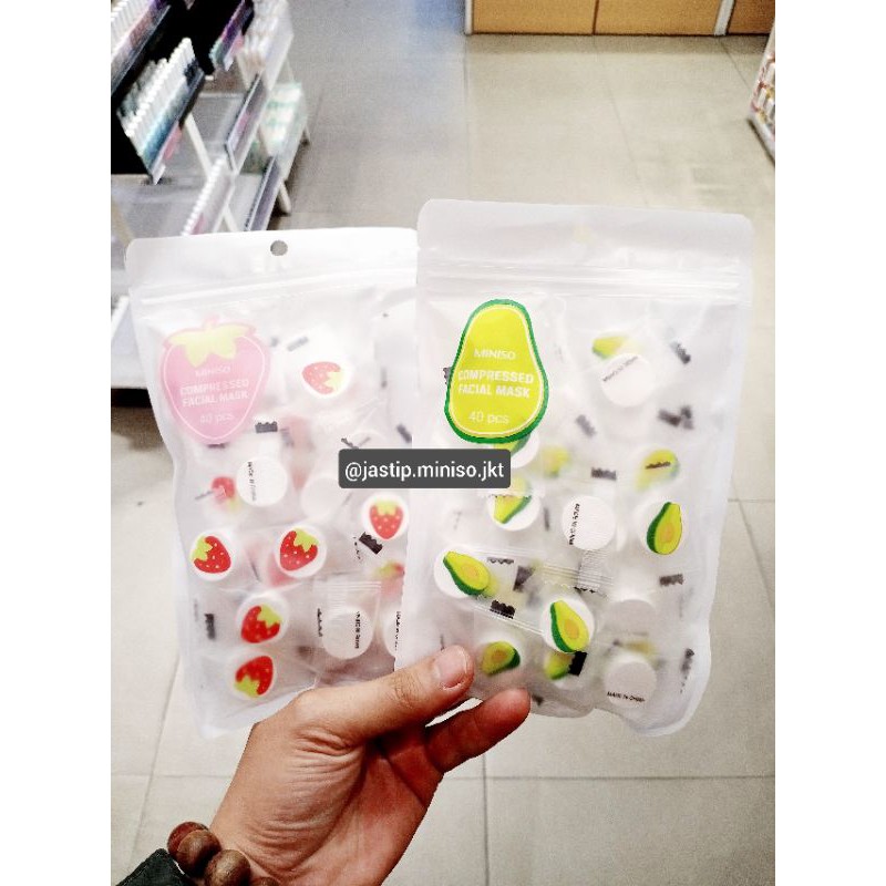 Jual MINISO 🆕 COMPRESSED FACIAL MASK (isi 40pcs) | Shopee Indonesia