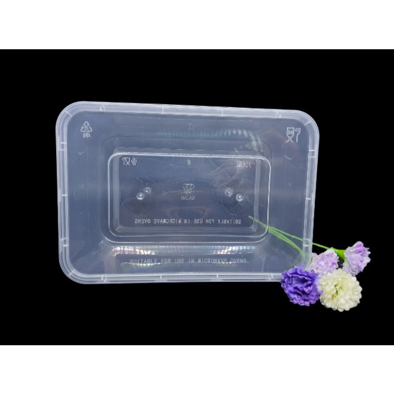 Jual Thinwall TP 750 ML Isi 25 pcs Bening Food Container/Box Makan Hygienis Tahan Panas Tahan ...