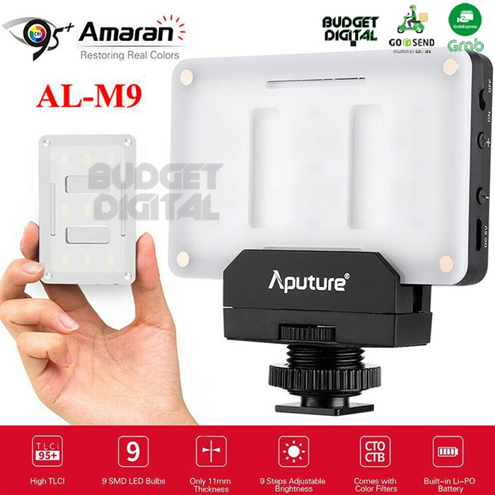 Jual Aputure AL-M9 LED Video Light pockable CRI 95+ on-camera fill ...