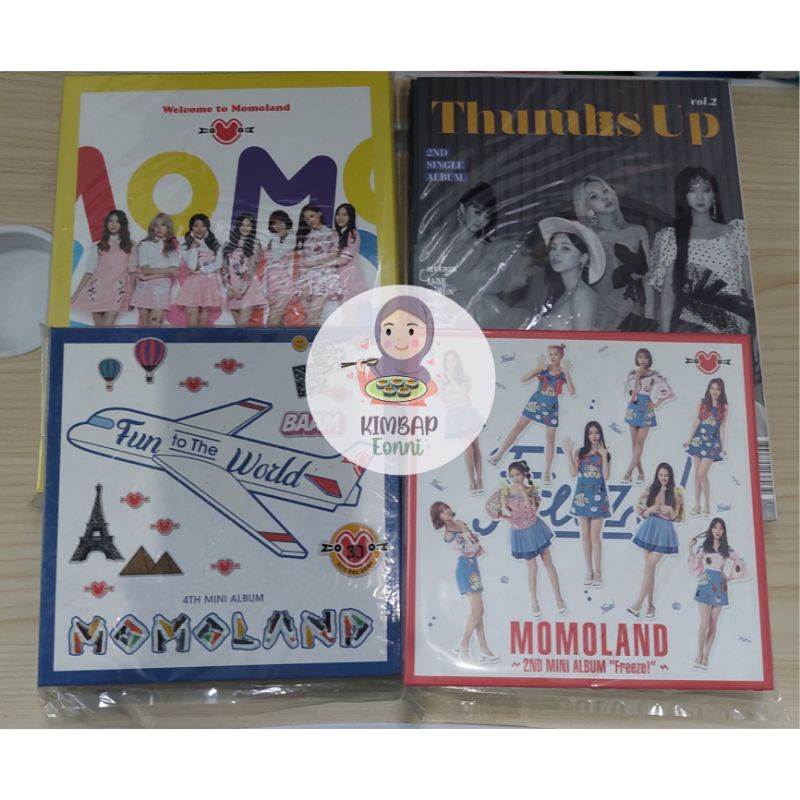 Jual UNSEALED MOMOLAND ALBUM FREEZE, FUN TO THE WORLD, THUMBS UP, WELCOME TO MOMOLAND | Shopee ...