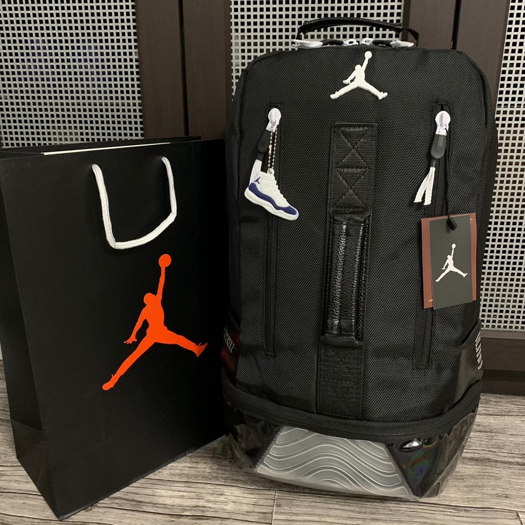 Jual TAS RANSEL JORDAN TOP FONT ORIGINAL FULL BLACK BACKPACK | Shopee ...