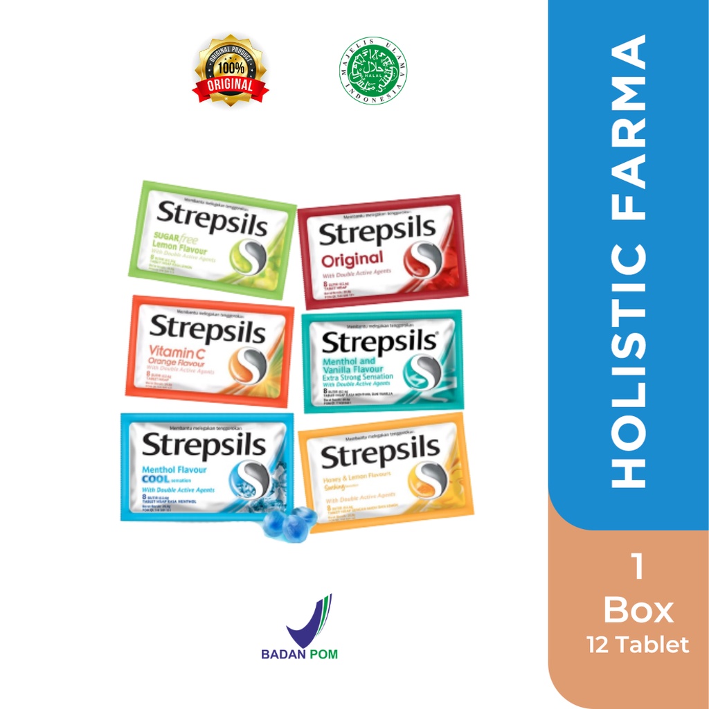 Jual Strepsils 1 Box 12 Tablet Hisap Melegakan Tenggorokan | Shopee ...