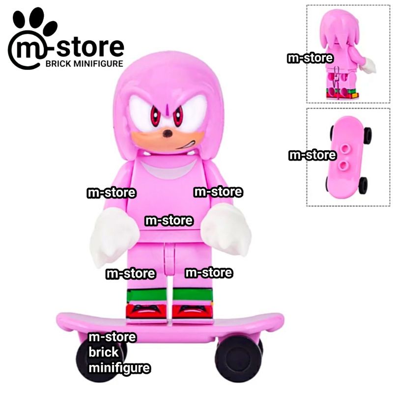 Jual brick sonic the hedgehog hyper knuckles mini toy figure | Shopee ...