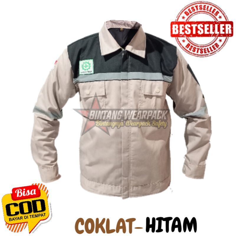 Jual kemeja kerja tambang/baju wearpack bengkel/seragam proyek/pakaian ...