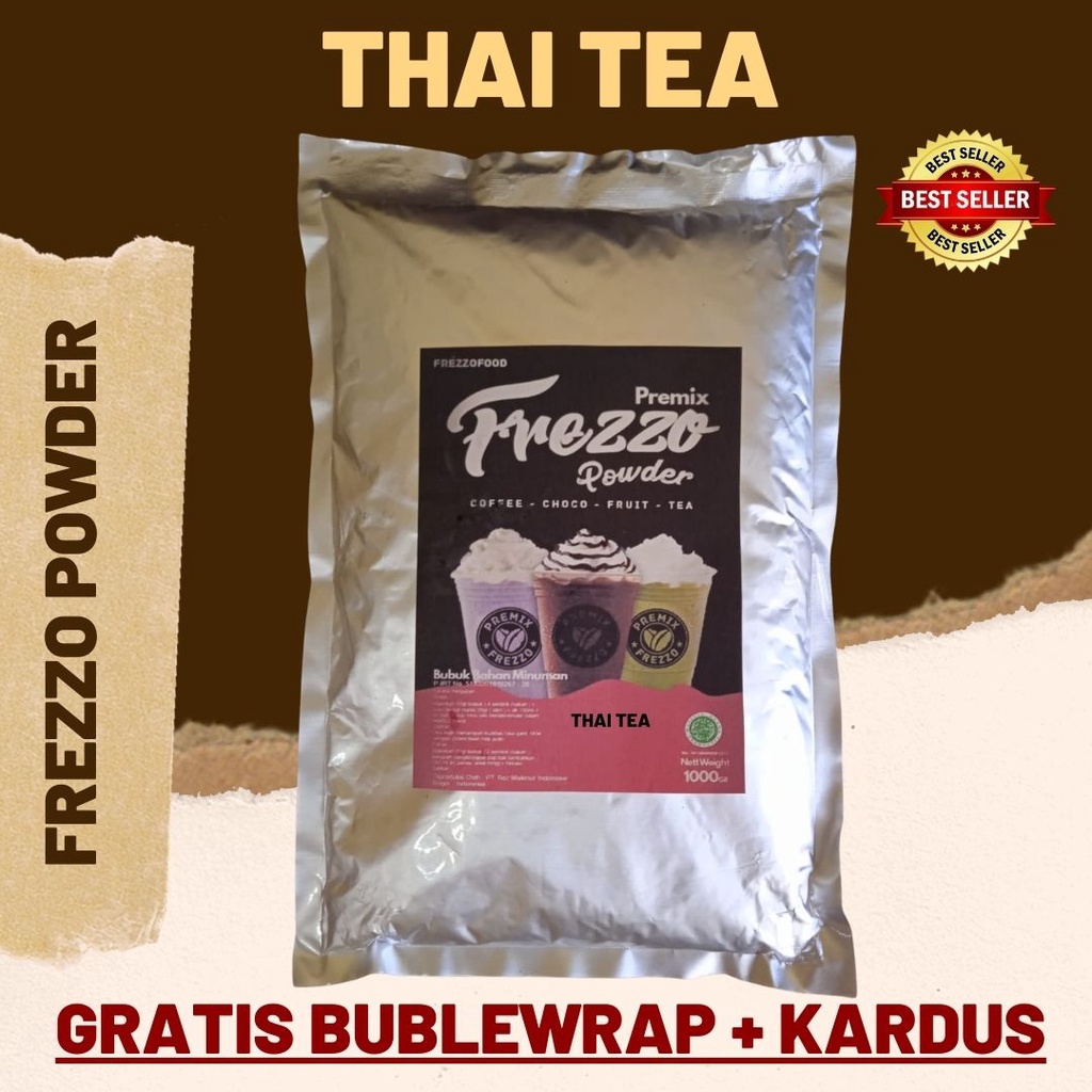 Jual BUBUK MINUMAN RASA 1 KG FREZZO POWDER DRINK RASA THAI TEA | SERBUK ...