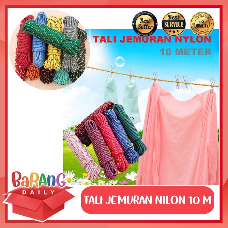 Jual TALI JEMURAN 10M MURAH PRAKTIS TALI TAMBANG NILON 10 METER ANTI ...