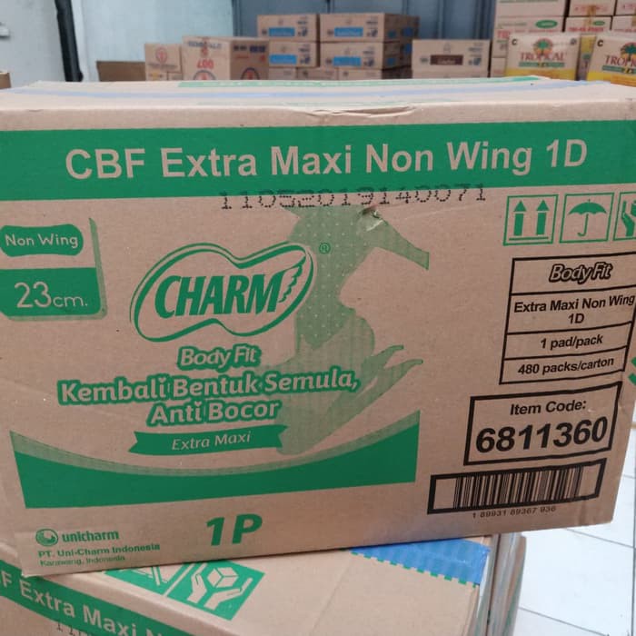 Jual Charm Body fit Extra maxi isi 48 Renceng/KARTON | Shopee Indonesia