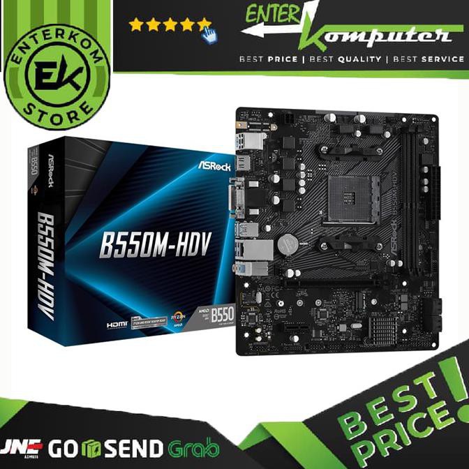 Jual Asrock B550M-Hdv (Am4, Amd Promontory B550, Ddr4, Usb3.2, Sata3 ...