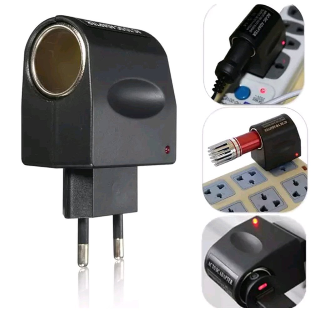 Jual Car Adapter Converter Cigarette Rokok Lighter 12V 500Mah | Shopee ...